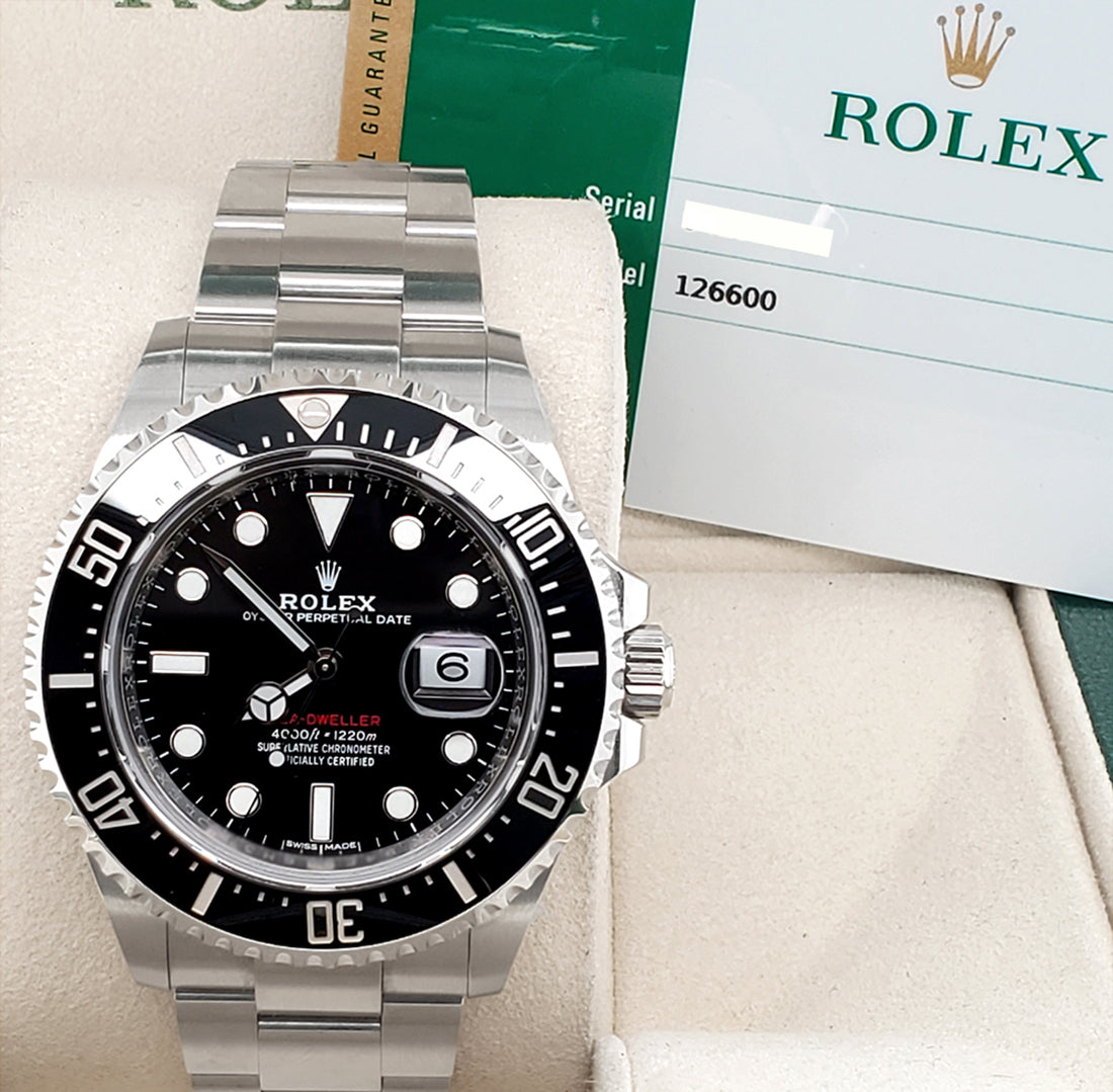 Rolex Sea-Dweller 43mm Stainless Steel Black Dial 50th Anniversary 126